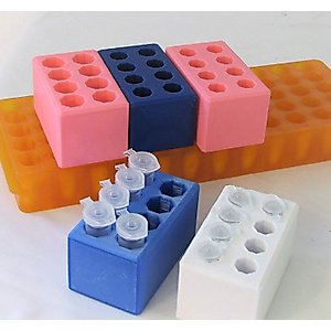 Mini Microcentrifuge Tube Rack, Micro Stand, 1.5ml 0.5ml Tubes, 8 Positions (1)