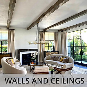 VASARI Lime Plaster & Paint | Marmorino Plaster (Fine Sand Finish) | Made from Natural Lime and Powdered Marble | color: Natural White #1 | Dry Mix Bag (Makes 5 Gallons of Plaster)