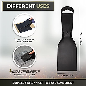 Trampoline Repair Patch Kit 4 x 4 Square Patches for Repairing Holes or tears in a Trampoline Mat (Square)