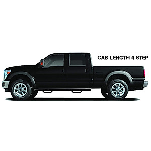 N-Fab Nerf Steps | Textured Black, Cab Length | T0480CC-TX | Fits 2004-2006 Toyota Tundra Double Cab All Beds, SRW Gas