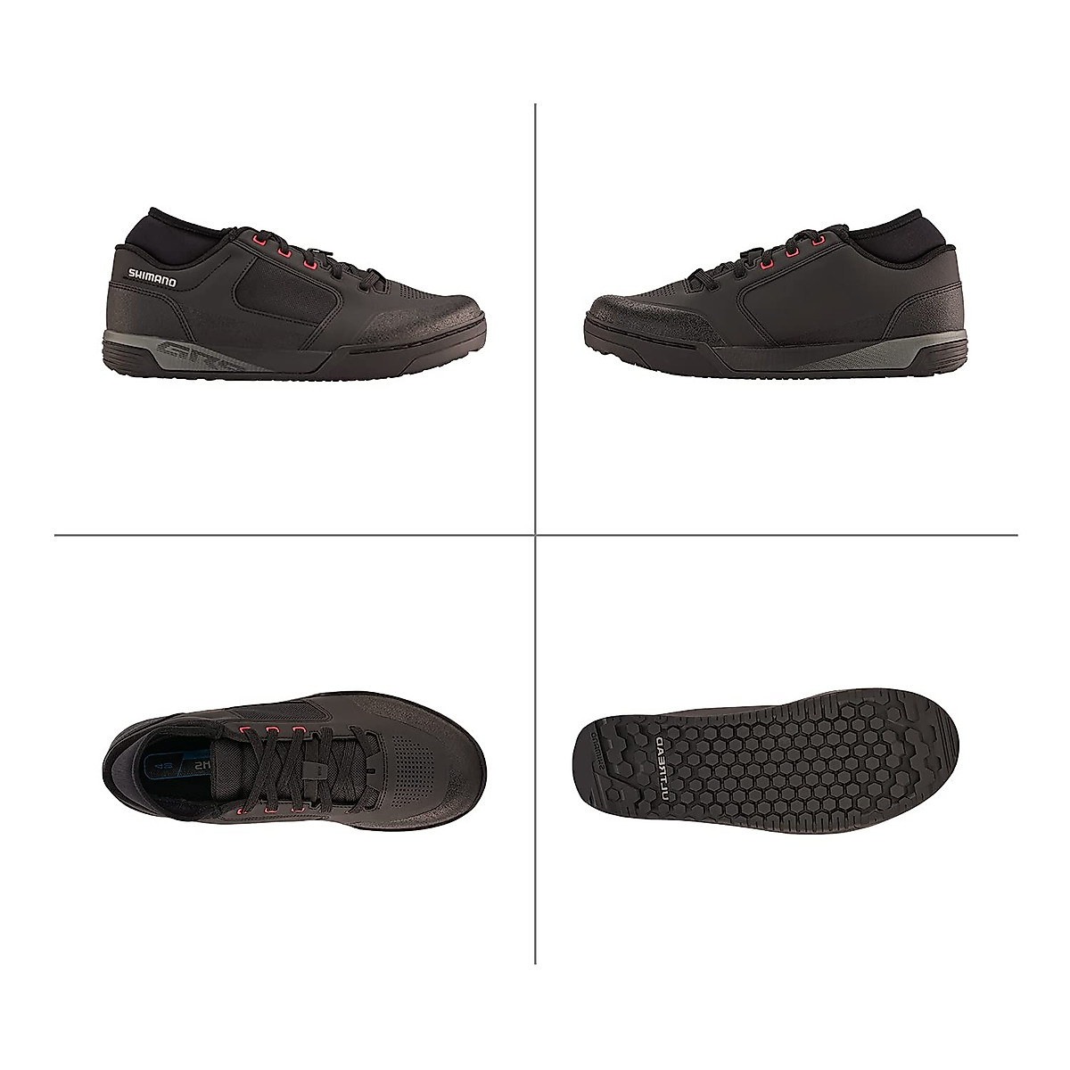 Shimano GR9 Flat Pedal Cycling Shoe Black EU 48 (US Men's 12.5) D - Medium