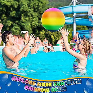 Hiboom Swimming Pool Balls Underwater | Pool Diving Toys Ball with Water Filling Adapter | Cool Exercise Toys That Can Bounce Under Water, Swimming Gifts for Kids, Adults, Family