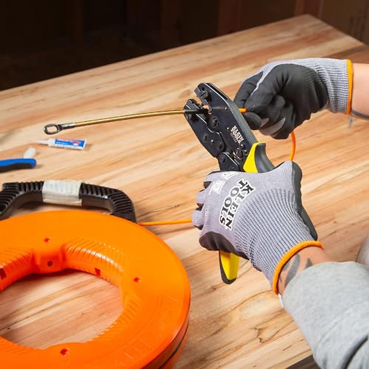 Klein Tools 56115 Fiberglass Fish Tape Repair Kit, Made in USA