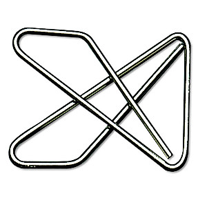 ACCO Ideal Butterfly Paper Clamps, Steel Wire, Small 1.5 Inch Size, 100 Sheet Capacity, Silver, 50 Clamps per Box (A7072620)