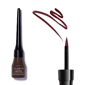 Almay Liquid Eyeliner, Waterproof and Longwearing, Hypoallergenic, Cruelty Free, -Fragrance Free, Ophthalmologist Tested, 222 Brown, 0.1 Fl oz(Pack of 1)