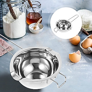 Hemoton Stainless Steel Double Boiler Pot Melting Pot Chocolate Melt Bowls Baking Pan for Butter Candy Cheese Candle Soap Making