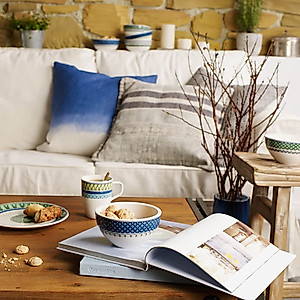 Villeroy & Boch Casale Blu Rice Bowl, 20 oz, White/Blue