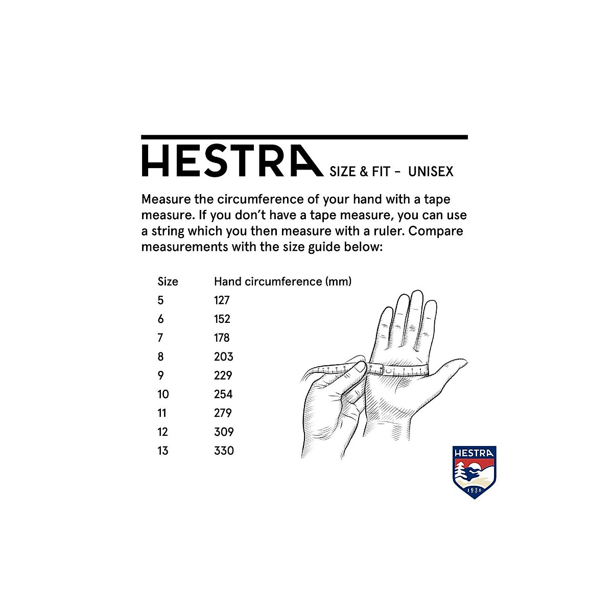 Hestra Windstopper Tour Glove - Fleece Glove for Cross Country Skiing and Ski Touring - Black - 8