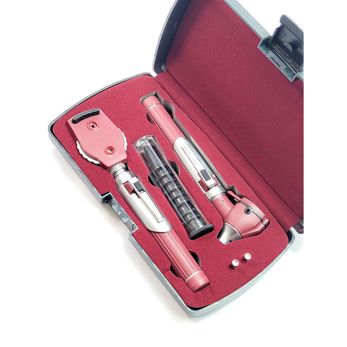 Burgundy Otoscope Set -LED Otoscope/School Kit-CYNAMED