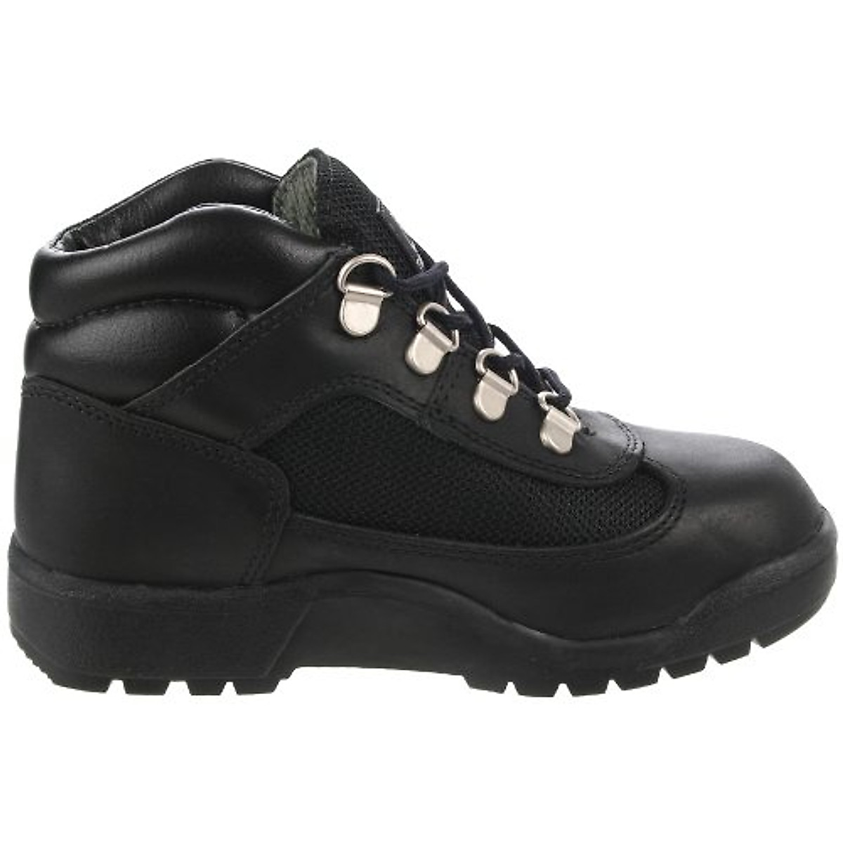 Timberland Euro Hiker Leather and Fabric Boot (Toddler/Little Kid/Big Kid),Black,3.5 M US Big Kid