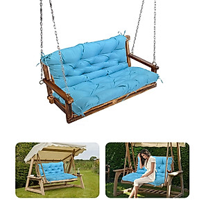 Porch Swing Cushions, Swing Cushions for Outdoor Furniture, Non-slip and Easy-to-Clean Replacement Cushions for Outdoor Swing, Available for 2-3 Persons (48×40,Peacock Blue)