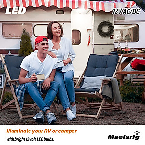 LED 12V Light Bulb, 100W Equivalent, Daylight White 5000K, 13W 1200 Lumens, 12 Volt AC/DC, Non-Dimmable E26 Base, Low Voltage Light Bulbs for Boat, RV, Shed, Off Grid Cabin, and Solar Power, 4-Pack