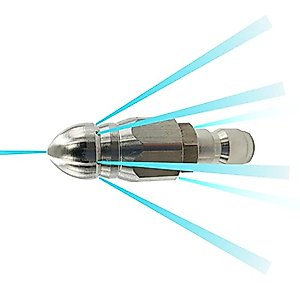 CREEXEON Sewer Jetter Nozzle,Stainless Steel,Pressure Washer Drain Jetter Hose Nozzle, with 1/4" Quick Connector,5000Psi