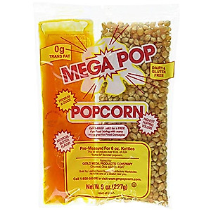 Perfectware 8oz Popcorn Portion Packs- Case of 36 Packs