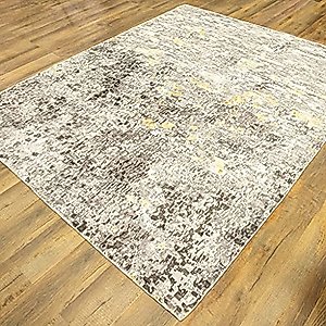 Westside Market Indo Gray Rug Handmade Area Rug 100% Wool 8'1" x 10'1", Gray