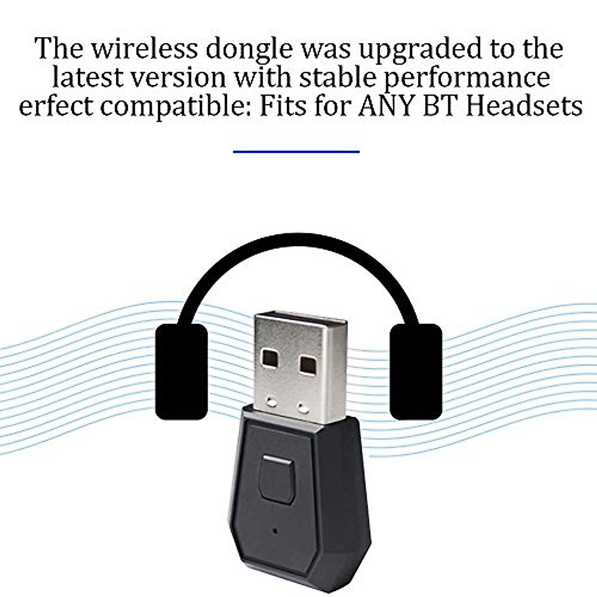 KenSera Wireless Adapter, Mini USB BT 4.0 Adapter Dongle Receiver Transmitter with Wireless Microphone for Playstation 4 Controller PS4 Wireless Headset