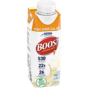Boost Very High Calorie Nutritional Drink (8 Fl Oz (Pack of 12), Vanilla)