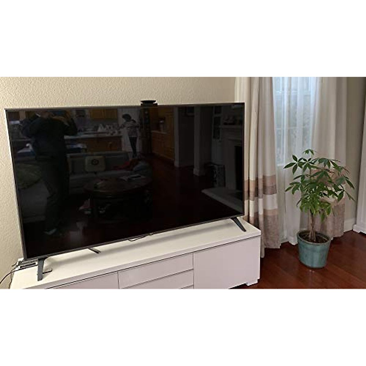 Mount Plus MP-APM-03-01 Top Shelf TV 5-inch Wide Flat Panel Adjustable Clip Mount Holder for Streaming Device, Media Boxes, Speakers and Apple TV (1 Pack 5 Inch)