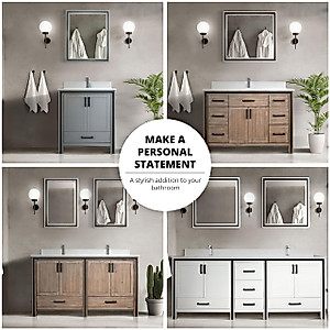 Bell+Modern Augustine 30 in W x 22 in D Dark Grey Bath Vanity