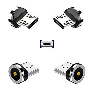 Raosky Magnetic Charging Series (Micro Tips),Just 4 Micro Tips Without Nylon Braided USB Cable No Charger Cords.