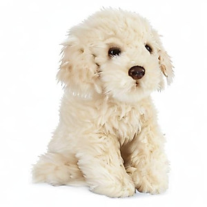 Living Nature Labradoodle Stuffed Animal | Fluffy Dog Animal | Soft Toy for Kids | 10 Inches