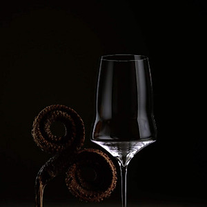 Josephinenhütte - JOSEPHINE No 1 - White - White Wine Glasses - purely handmade - Set of 1