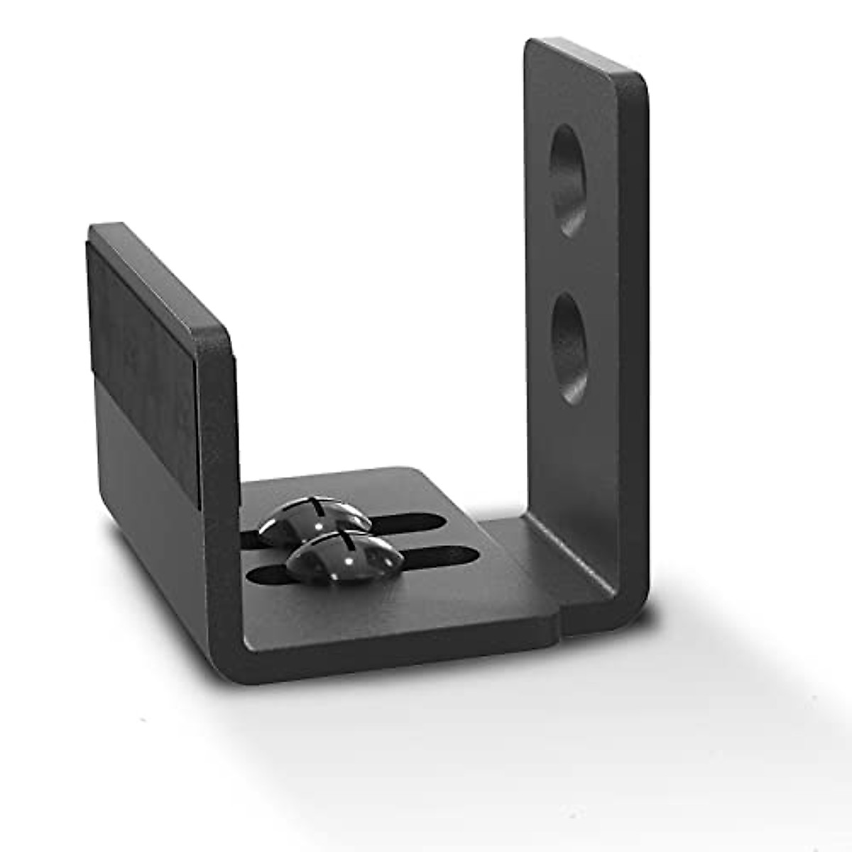 EaseLife Sliding Barn Door Bottom Floor Guide,U Shape,Flexible Adjustable Fit Distance,Flush Flat Bottom Design,Wall Mount System,for Door & Cabinet,Black