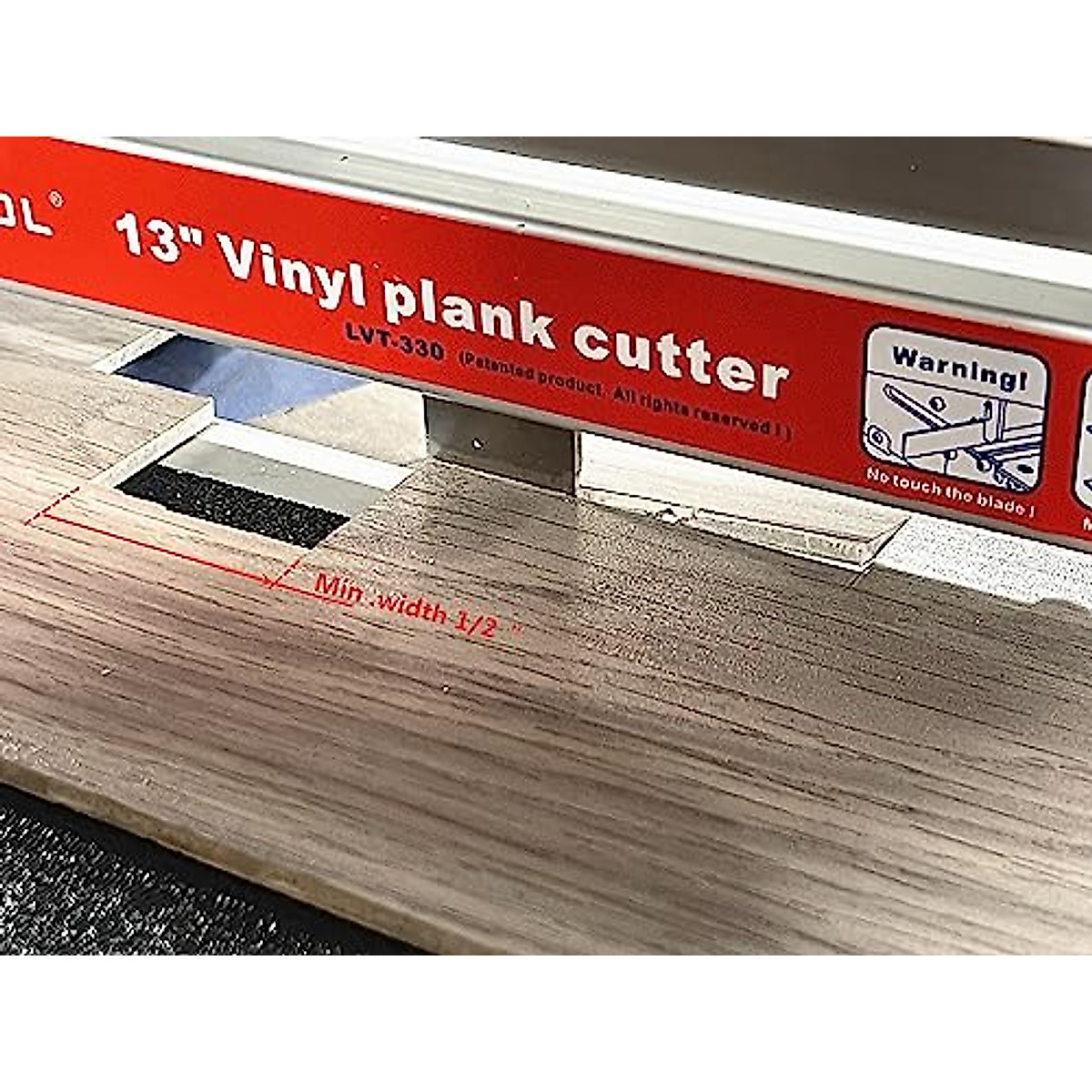 MantisTol 13" Pro Vinyl floor cutter LVT-330BC for LVP, WPC, LVT, SPC, VCT, PVC and Rigid Core Vinyl Plank; Eighth upgrade;Great value & Best buy!