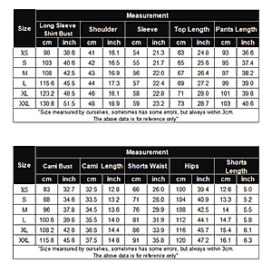 SWOMOG Women Satin Pajamas 4pcs Pajama Set Sexy Cami Shorts Set and Button Down Long Sleeve Pjs Loungewear Sleepwear Black,Small