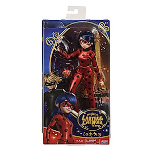 Miraculous Bandai Ladybug & Cat Noir The Movie Ladybug Fashion Doll | 26cm Marinette Ladybug Doll with Yoyo Accessory Dolls from The Movie Make Great Toys for Girls and Boys