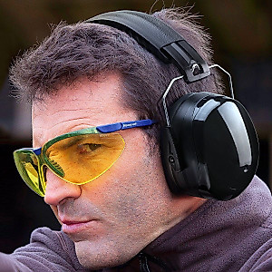 G & F Products NRR 26dB up to 41dB Highest NRR Safety Muffs-Professional Defenders Adjustable Headband Ear Protection, Shooting Hearing Protector Earmuffs Fits Adults To Kids, Blue