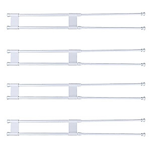 4pcs Rv Refrigerator Bars, Adjustable Rv Fridge Tension Bars Extendable to 15.8-27.6in Metal Rv Fridge Bars for Holding Food Drinks Rv Refrigerator Accessories