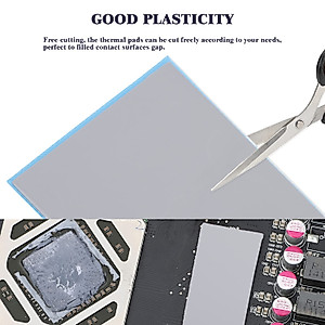 Thermalright Thermal Pad Silicone Thermal Pads 12.8 W/mK, Non Conductive Heat Resistance High Temperature Resistance for Laptop Heatsink/GPU/CPU/LED Cooler Gray (2.5mm)