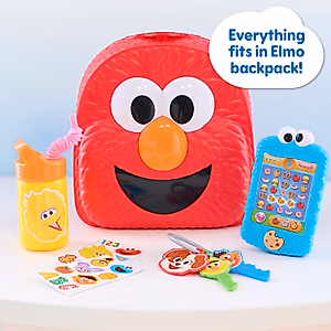 Sesame Street Have A Sesame Day 7-Piece Bag Set, Dress Up and Pretend Play, Kids Toys for Ages 2 Up by Just Play
