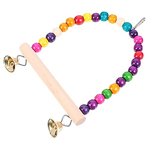 YARNOW Wooden Toys Indoor Hammock Indoor Hammock Climbing Toys 2 Pcs Wooden Bid Swings Bid Limbing Swing Ng Swing Swing Toys Toys Olof Paot Bird Toy Bird Toy Bird Toy Indoor Swing