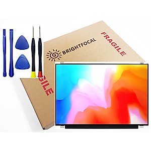 BRIGHTFOCAL New Screen Replacement for N156HHE-GA1 120HZ 94% FullHD 1080P 15.6 FHD Full-HD 1920 x 1080 1080p Slim Matte LCD Screen Display with Tool