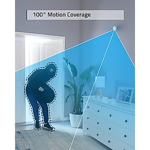 Motion Sensor, eufy Security Home Alarm System, 100° Coverage, 30 ft Detection Range, 2-Year Battery Life, Adjustable Sensitivity, HomeBase Required, Optional 24/7 Protection Service, Home Security