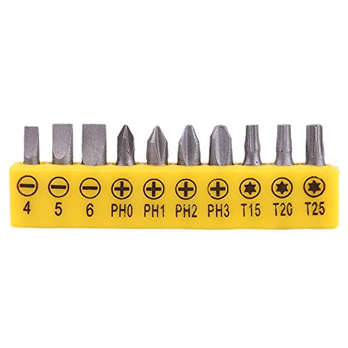 Walfront 10pcs Screwdriver L-Shaped Extension Handle Double Head Hex Socket Screwdriver Flat Torx Screwdriver Kit Hand Tool