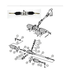 Dr.Acces Club Car Precedent Steering Gear Box Assembly Fits on Precedent 2004 & Up Replaces OEM# 102288601