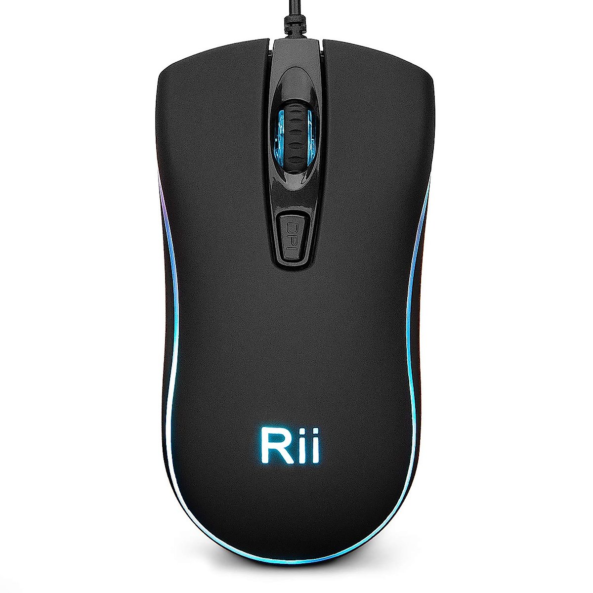 Rii RM105 Wired Mouse,Computer Mouse with Colorful RGB Backlight,Comfortable Grip Ergonomic Optical,USB Wired Mice Support Windows PC, Laptop,Desktop,Notebook,Chromebook