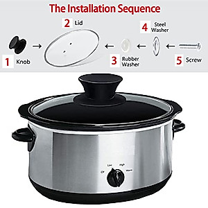 2 Pcs Universal Silicone Pot, Pan Lid Replacement Knob, Compatible with rival Crockpot Replacement Parts Heat Resistant Pan Lid Holding Handles, Dishwasher Safe, Free BPA