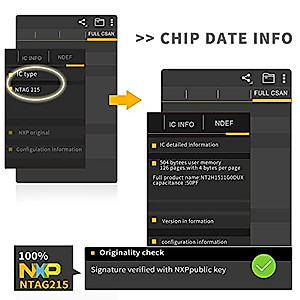 50pcs NFC Stickers NFC Tags Sticker NTAG215 Black NFC Stickers Round (25mm) Rfid Sticker, Blank NFC Tag 504 Bytes Programmable NFC Tag Sticker,Compatible with Android and All Other NFC Enabled Devices