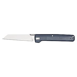 Gerber Gear Pledge Pocket Knife with Pocket Clip - 3.7" Full Panel Plain Edge Blade Folding Knife - EDC Gear and Equipment - Urban Blue