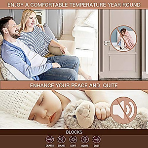 Heavy Duty 36” Weighted Door Draft Stopper - Energy Saving Door Guard, Under Door Noise and Air Blocker for a Cool Summer and Warm Winter - Door Noise Blocker