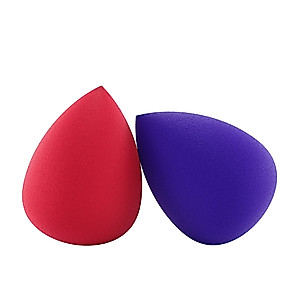 Zenda Naturals Makeup Sponge - Set of 5 Beauty Blender Sponges, Applicator for Face Powder, Foundation, Liquid Cosmetics, Cream, Primer - Egg-Shape Blending Wedges for Flawless Techniques