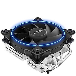 Pccooler Gl-46U CPU Cooler | High Performance CPU Air Cooler with 120mm PWM SilentPro Corona LED Fan | Universal Metal EasySET Pro Bracket | Compatible with Intel LGA 1700/1200/115X AMD AM5/AM4