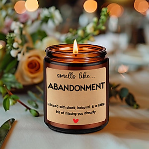 LEADO Candles - Friends Moving Away Gift, Coworker Leaving Gifts, Going Away Gifts for Coworkers Women, Men - Funny Retirement, Leaving Job, Goodbye, Farewell Gifts for Coworkers, Boss, Bestie