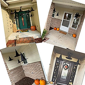 12PCS Halloween Witch Hats Witch Costume Accessory, Black Witch Hat for Halloween Party Decoration