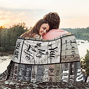 Jnufoju Husband Fathers Day Birthday Gift - Wedding Anniversary Romantic Gifts for Him - Gifts for Husband from Wife - Husband Gifts Throw Blanket 60 x 50 inch - Unique Birthday Gifts for Husband