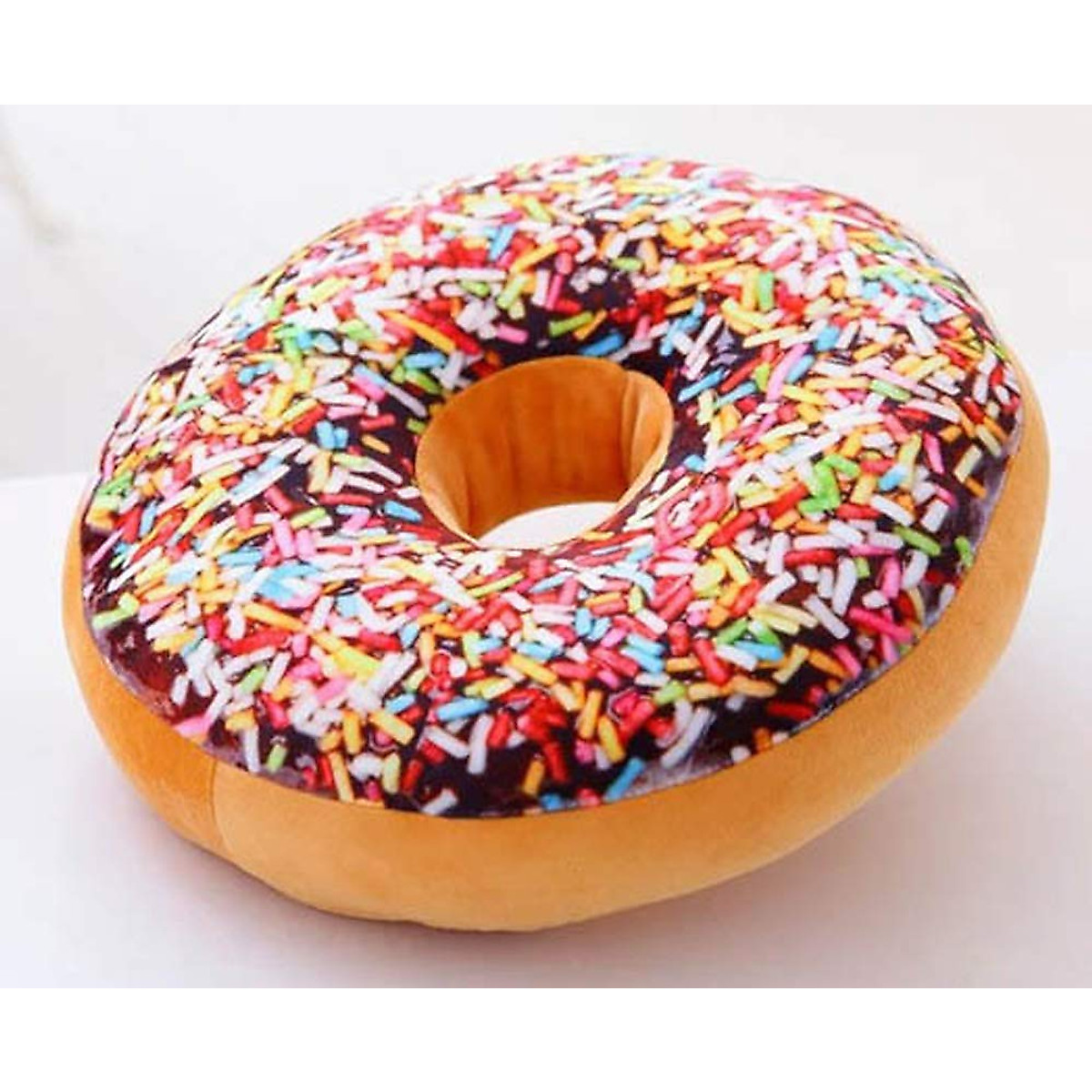 Wemi TIPINOICE Large Doughnut Throw Pillow Soft Novelty Doughnut Shaped Ring Plush Cushion Pillow 40cm